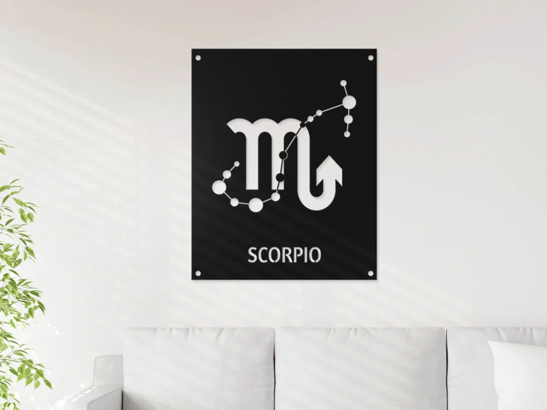 Scorpio Sign Metal Wall Art – GiftsGuides