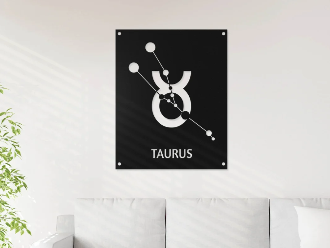 Taurus Sign Metal Wall Art – GiftsGuides