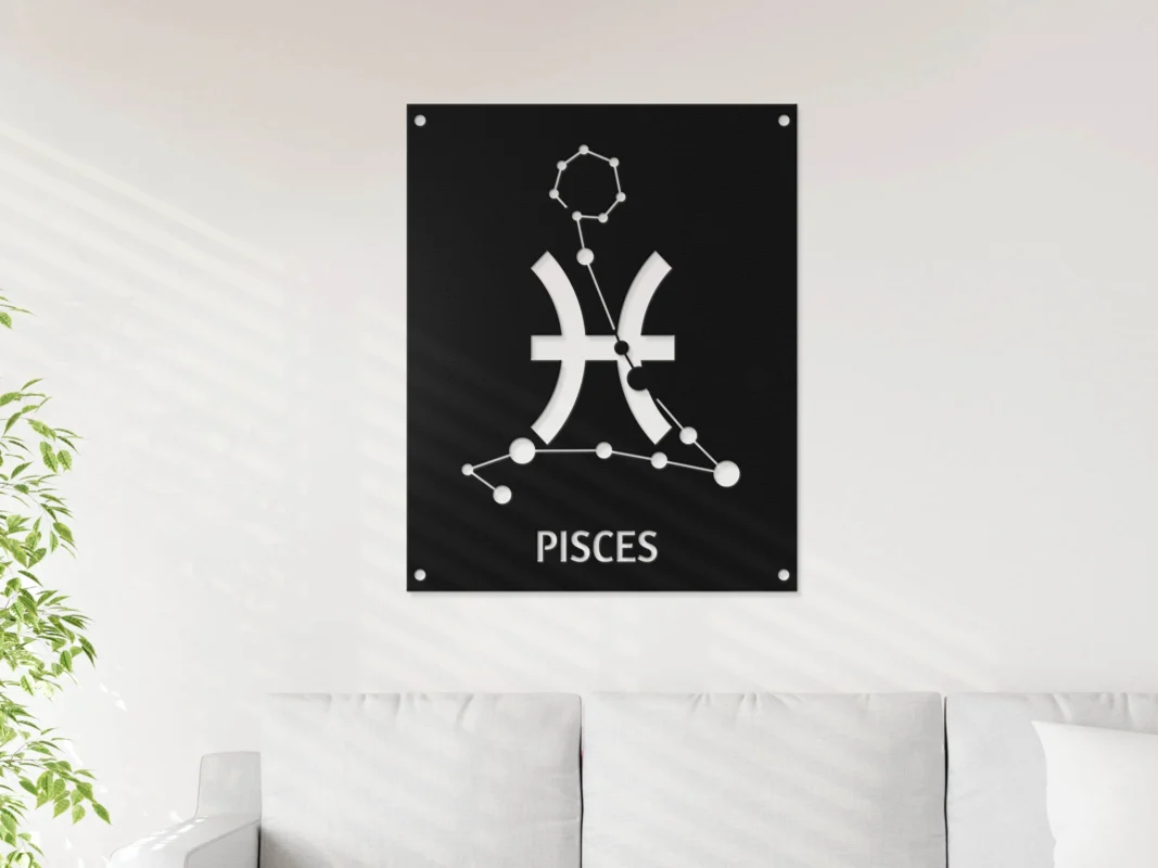 Pisces Sign Metal Wall Art – GiftsGuides