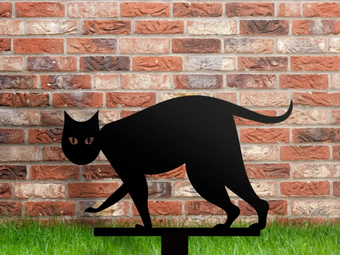 Custom Cat Garden Sign,Personalized Cat Memorial Stake,Courtyard art ...