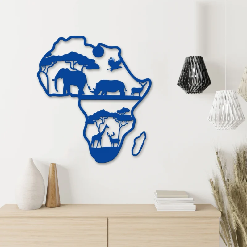 Africa Metal Wall Decor,Metal Wall Decor, Animals Wall Art , Interior ...