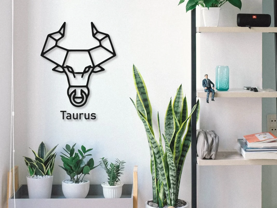 Taurus Sign Metal Constellation, Zodiac Sign Wall Decor – GiftsGuides