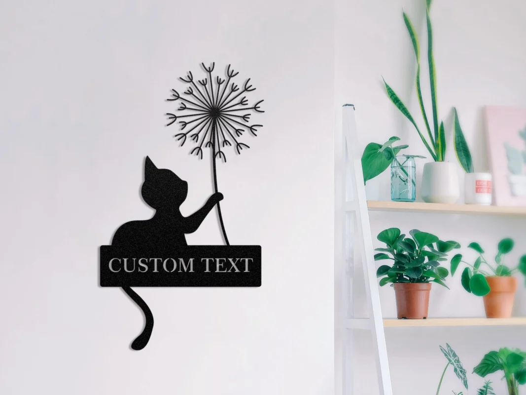 Personalized Cat Wall Decor, Cat House Decor – GiftsGuides